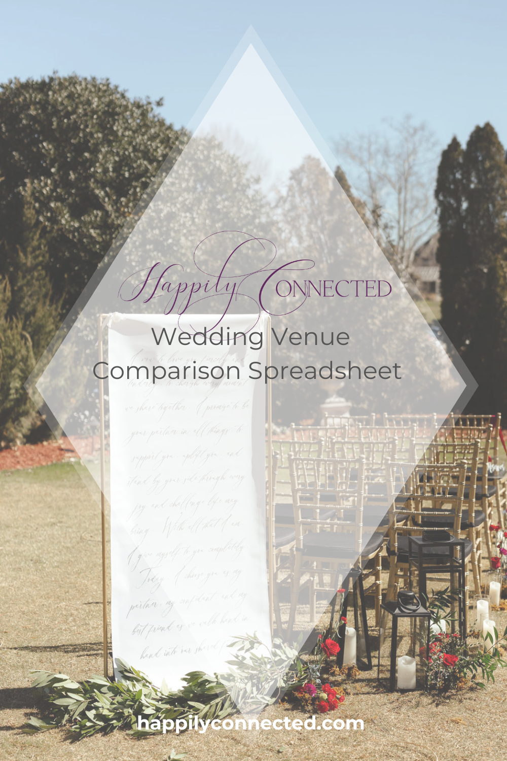 Wedding Planning Tools - Venue Comparison Spreadsheet - Happily Connected